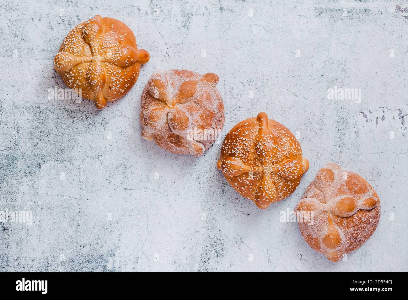 Pan de Muerto mexican bread traditional for day of the dead in Mexico ...