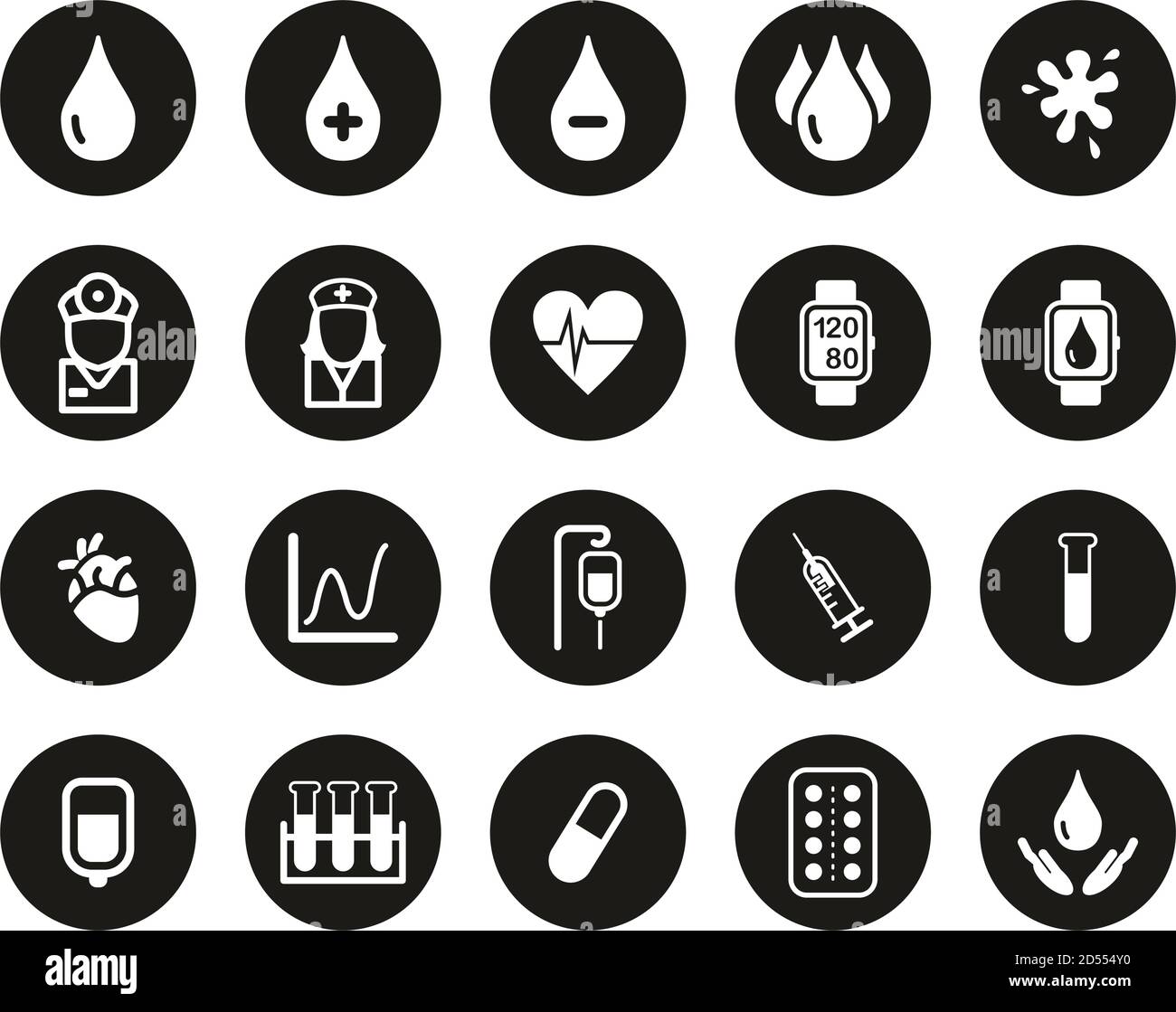 Blood type icons Cut Out Stock Images & Pictures - Alamy