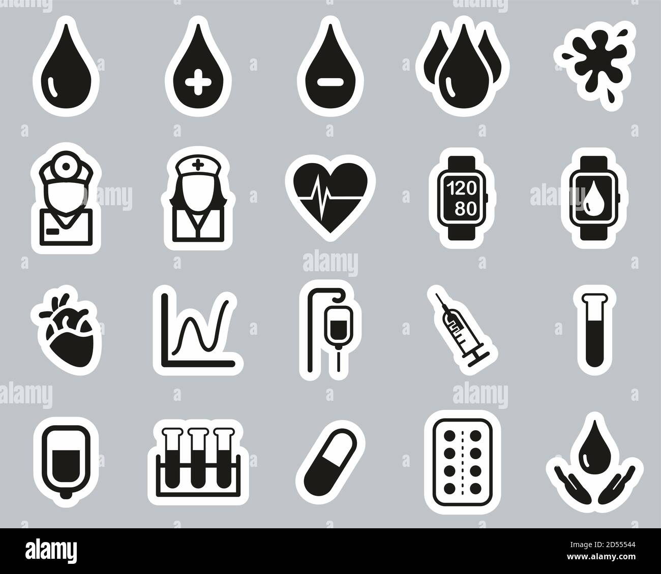 Blood type sticker hi-res stock photography and images - Alamy