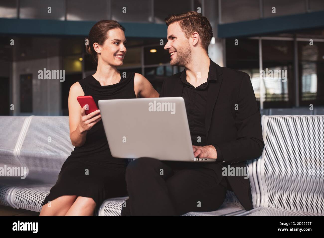 Millennial black man woman using hi-res stock photography and images ...