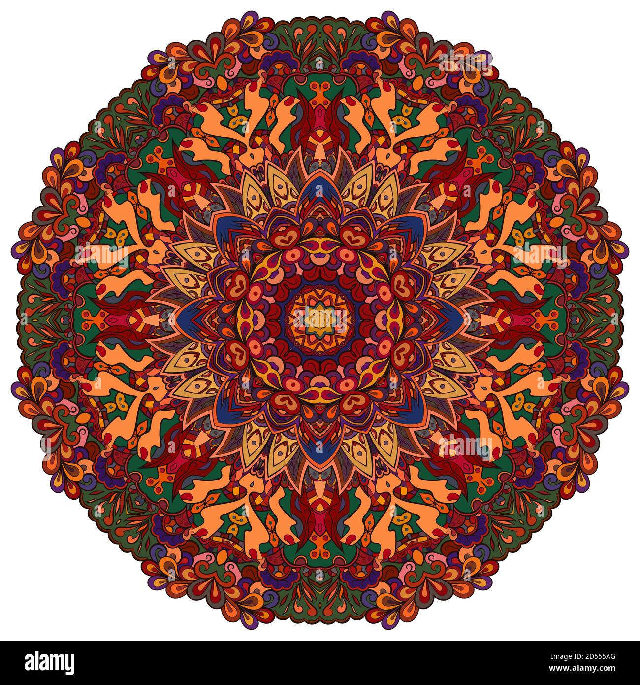 Mandala, tracery wheel mehndi design Stock Vector Image & Art - Alamy