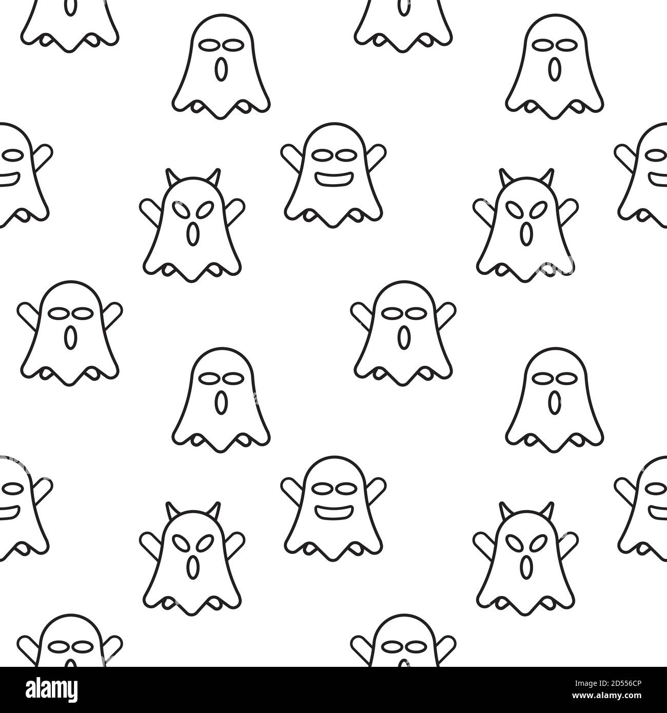 Cute Ghost Outline