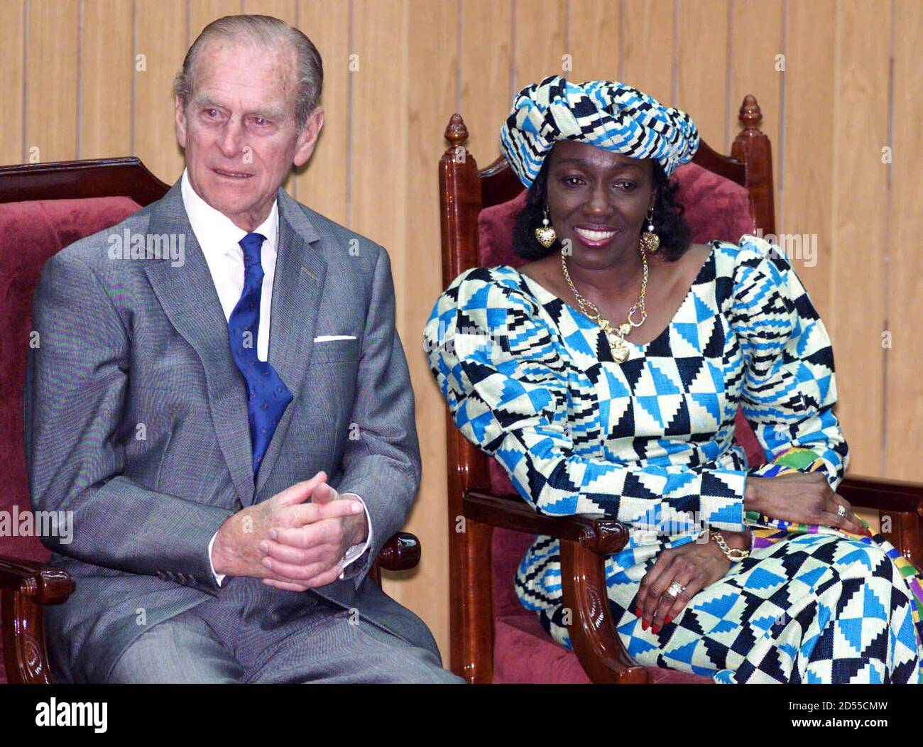 Wife of ghanas president flight lieutenant jerry rawlings hi-res stock ...