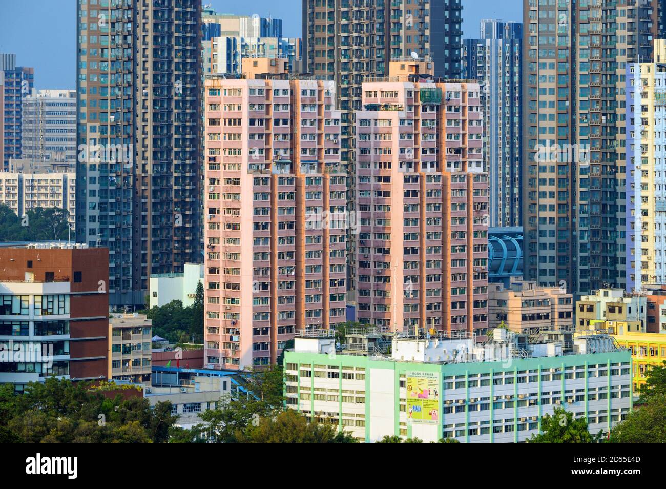 Ho King Building, Yuen Long, Hong Kong Stock Photo - Alamy