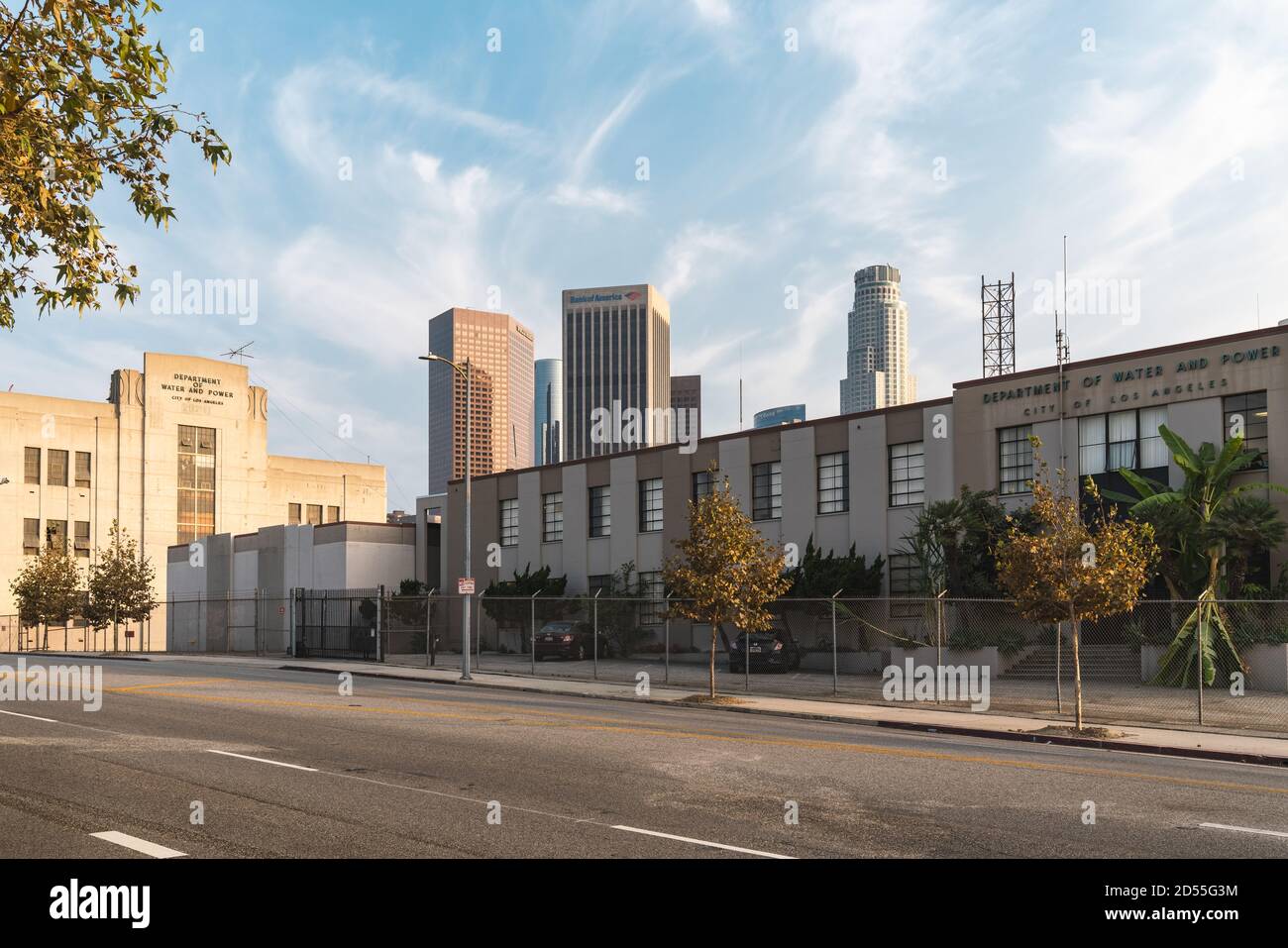 LOS ANGELES, UNITED STATES - Oct 08, 2020: Late afternoon view of ...