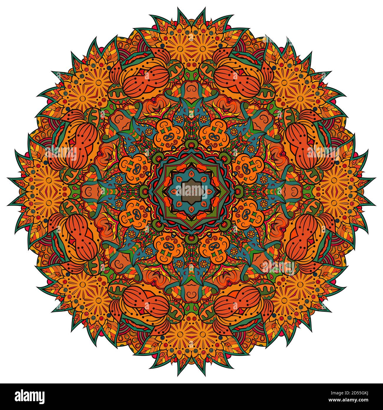 Mandala, tracery wheel mehndi design Stock Vector Image & Art - Alamy