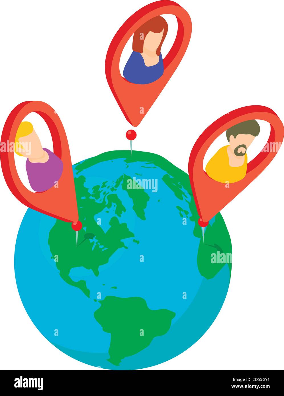 Location people icon, isometric style Stock Vector Image & Art - Alamy