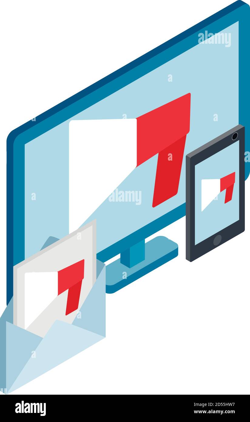 Outbound marketing icon, isometric style Stock Vector Image & Art - Alamy