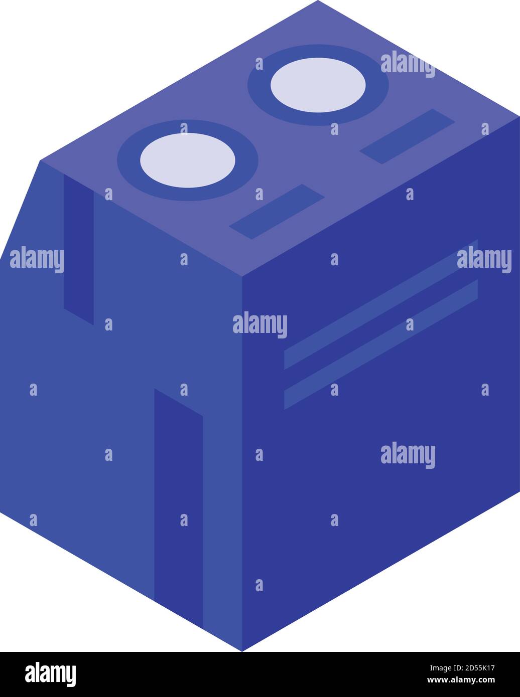 Blue voltage regulator icon, isometric style Stock Vector Image & Art ...