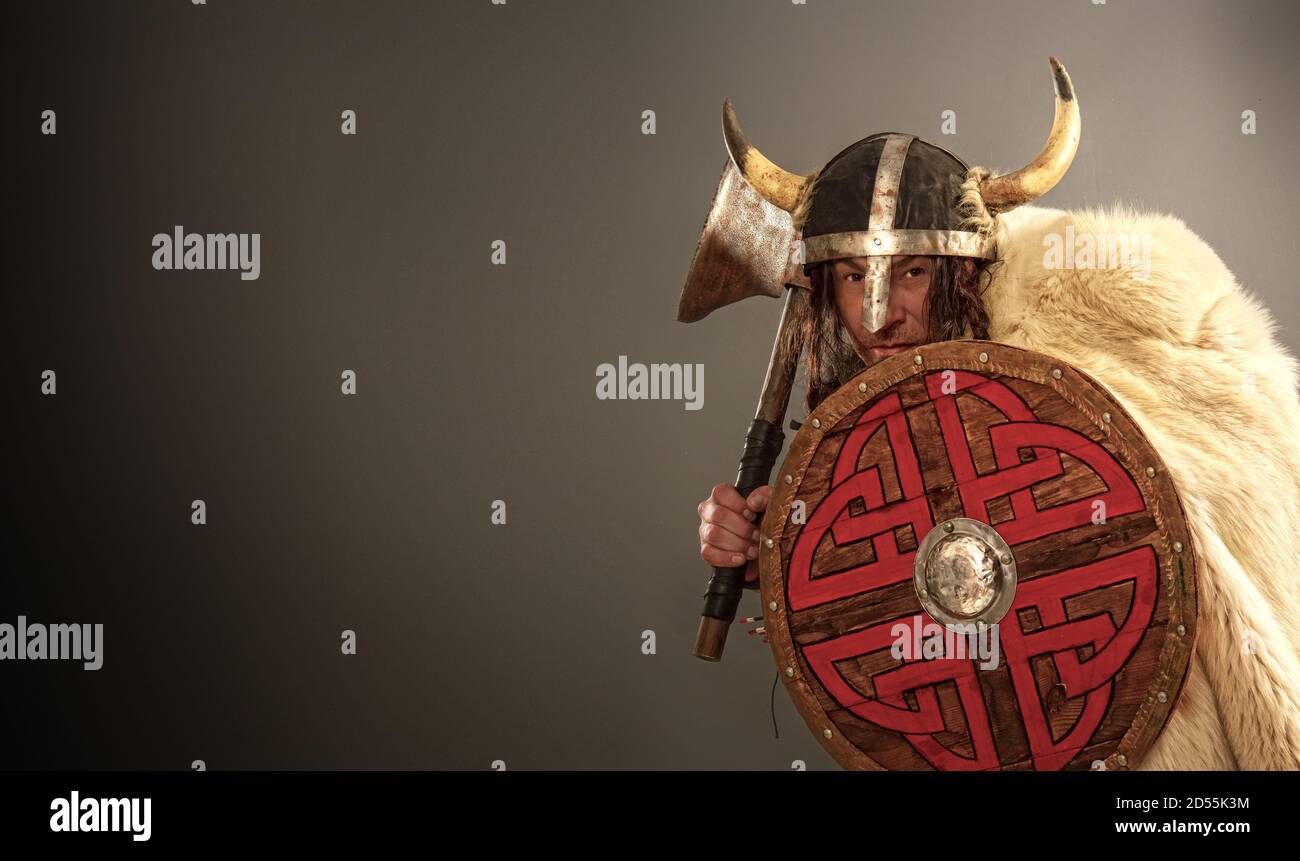 viking warrior portrait Stock Photo - Alamy