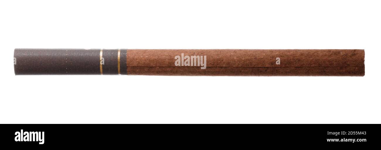 New cigarette with filter isolated on white Stock Photo - Alamy