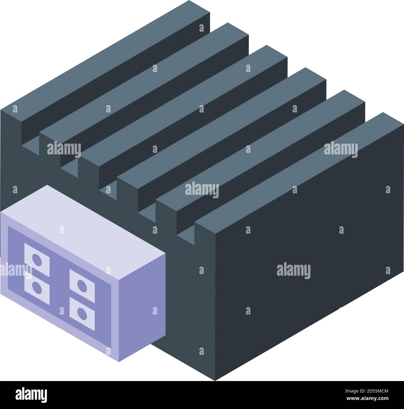 Electronic component regulator icon, isometric style Stock Vector Image ...