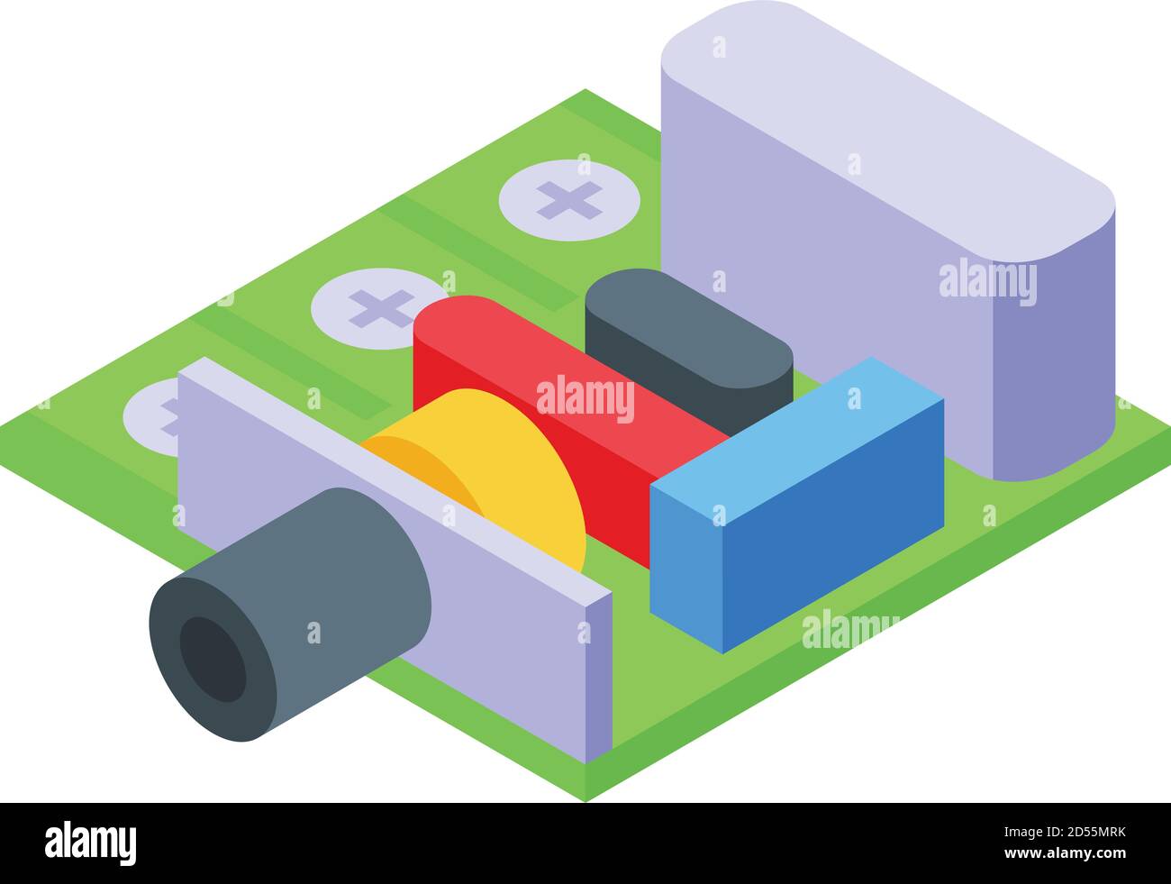 Voltage regulator circuit power icon, isometric style Stock Vector ...