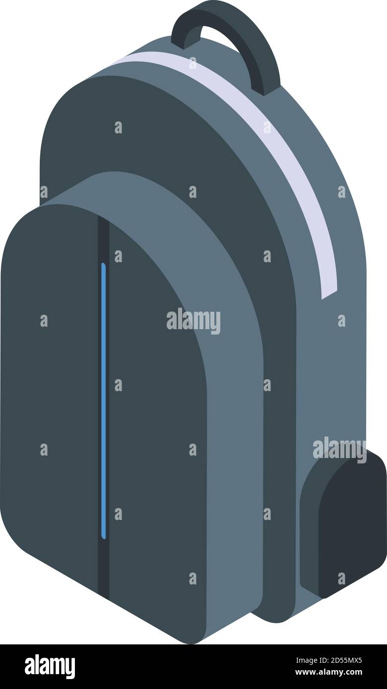 Waterproof laptop backpack icon, isometric style Stock Vector Image ...