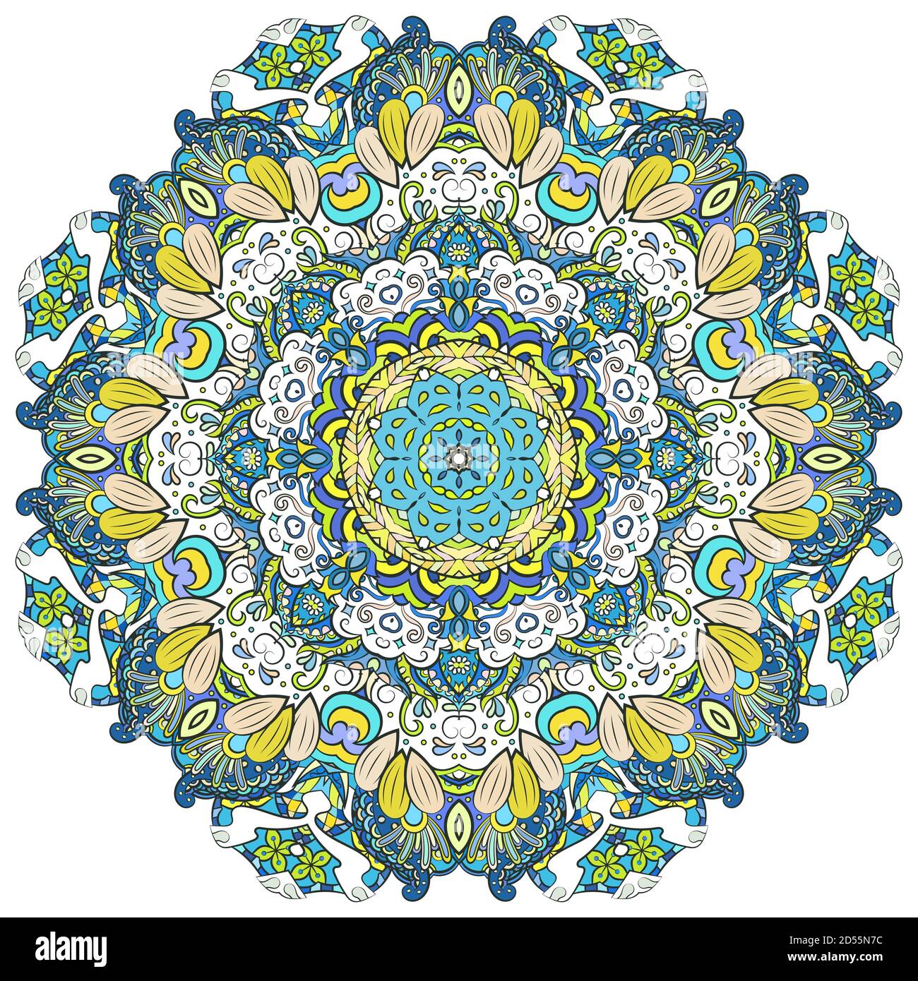 Mandala, tracery wheel mehndi design Stock Vector Image & Art - Alamy