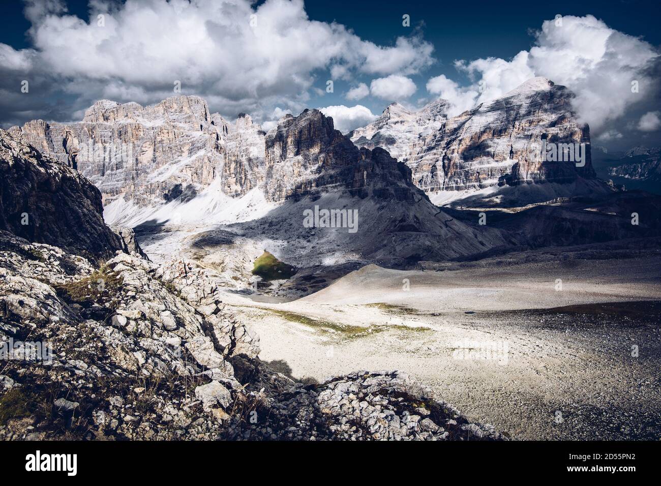 Tofane at Fanes mountain range, Cortina D'Ampezzo, Dolomites UNESCO ...