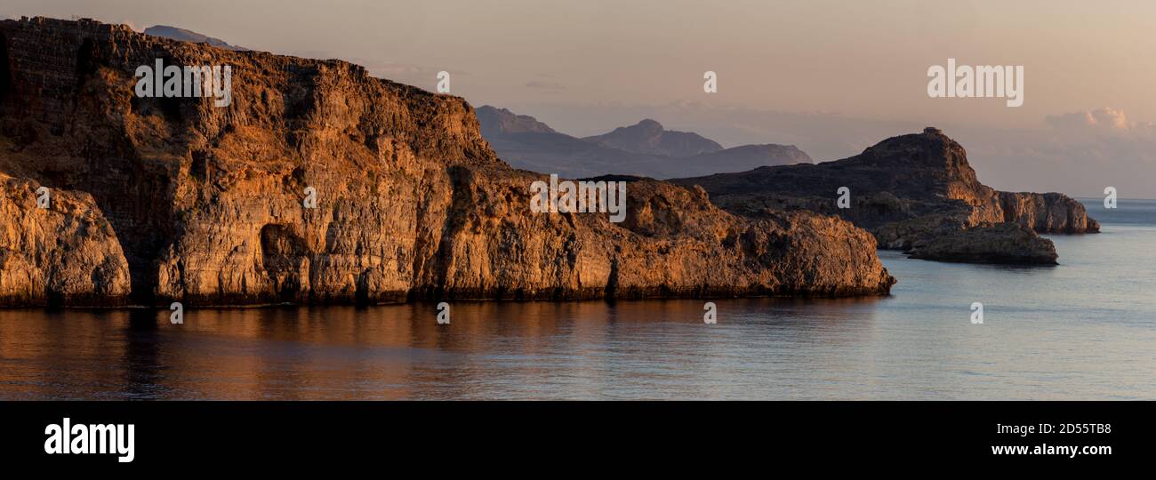St. Paul´s bay in the Lindos area Stock Photo - Alamy