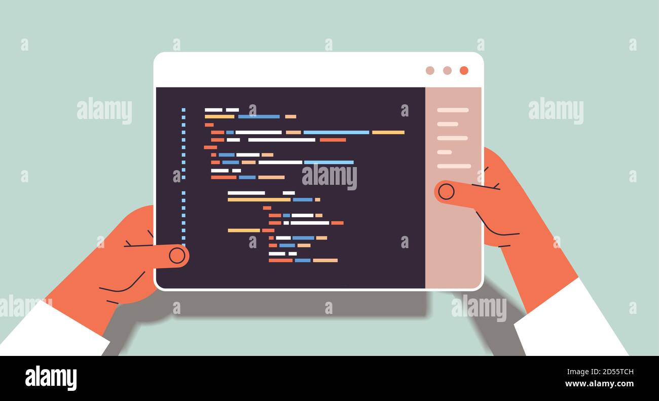 Web Developer Hands Using Tablet Pc Creating Program Code Development Of Software And