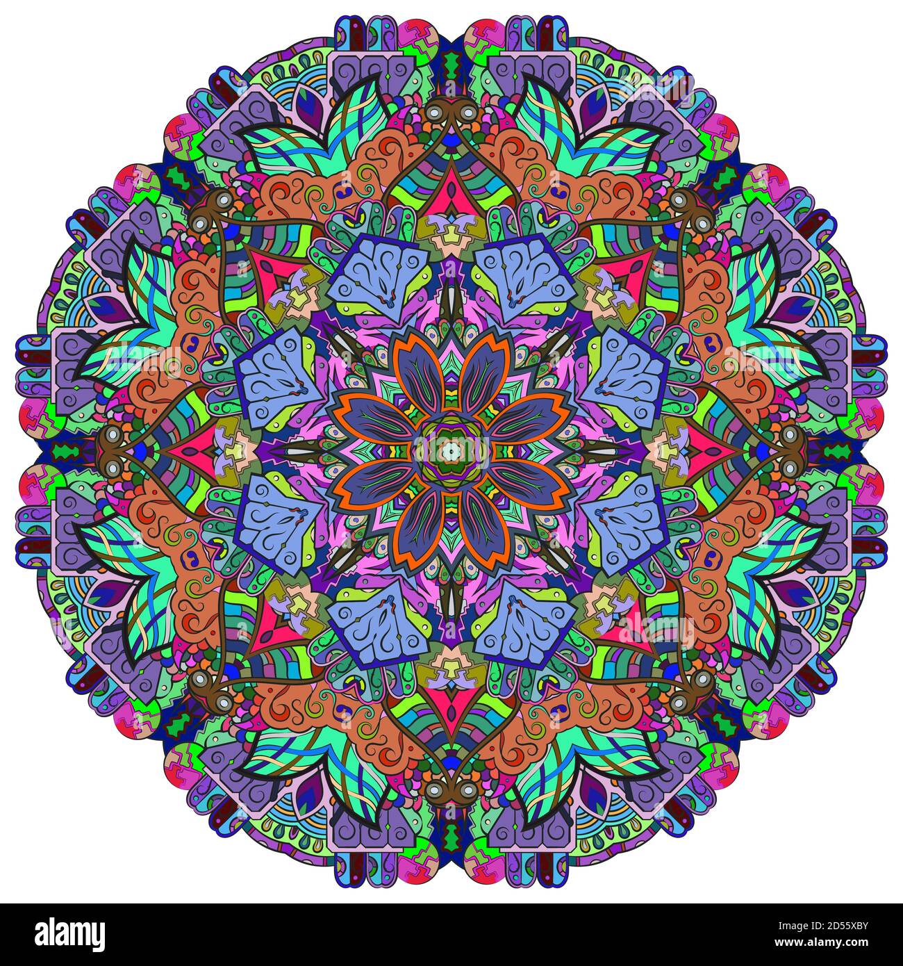 Mandala, tracery wheel mehndi design Stock Vector Image & Art - Alamy