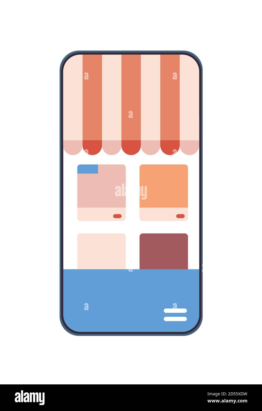 Virtual store screen Stock Vector Images - Alamy