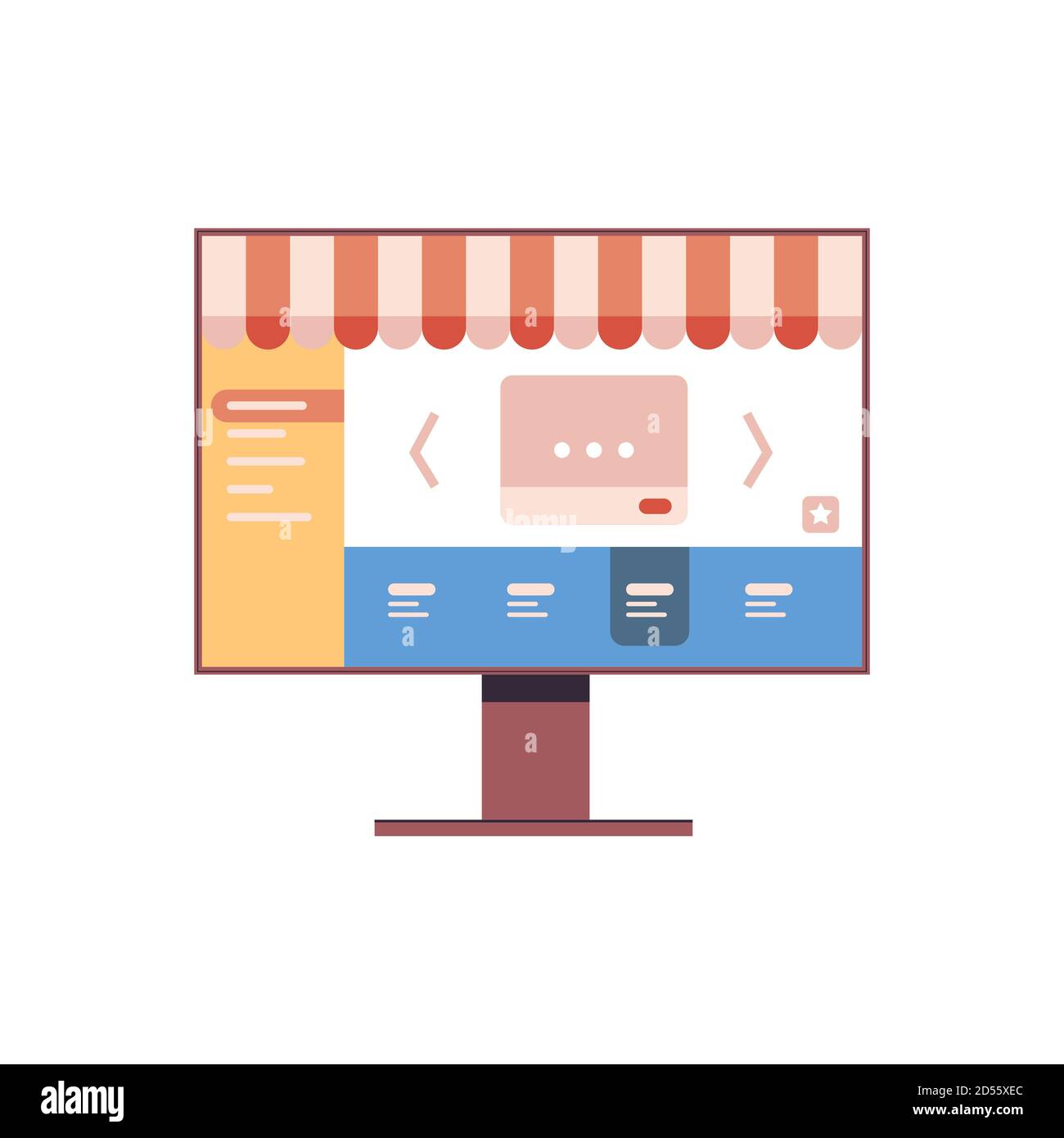 Digital Sign Store Screen Stock Vector Images - Alamy