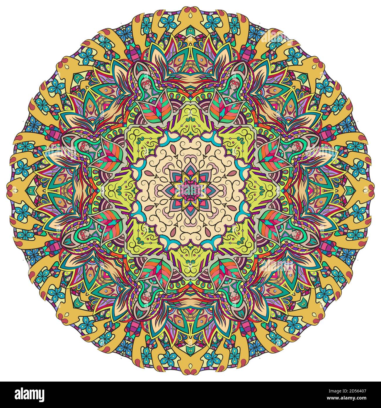 Mandala, tracery wheel mehndi design Stock Vector Image & Art - Alamy