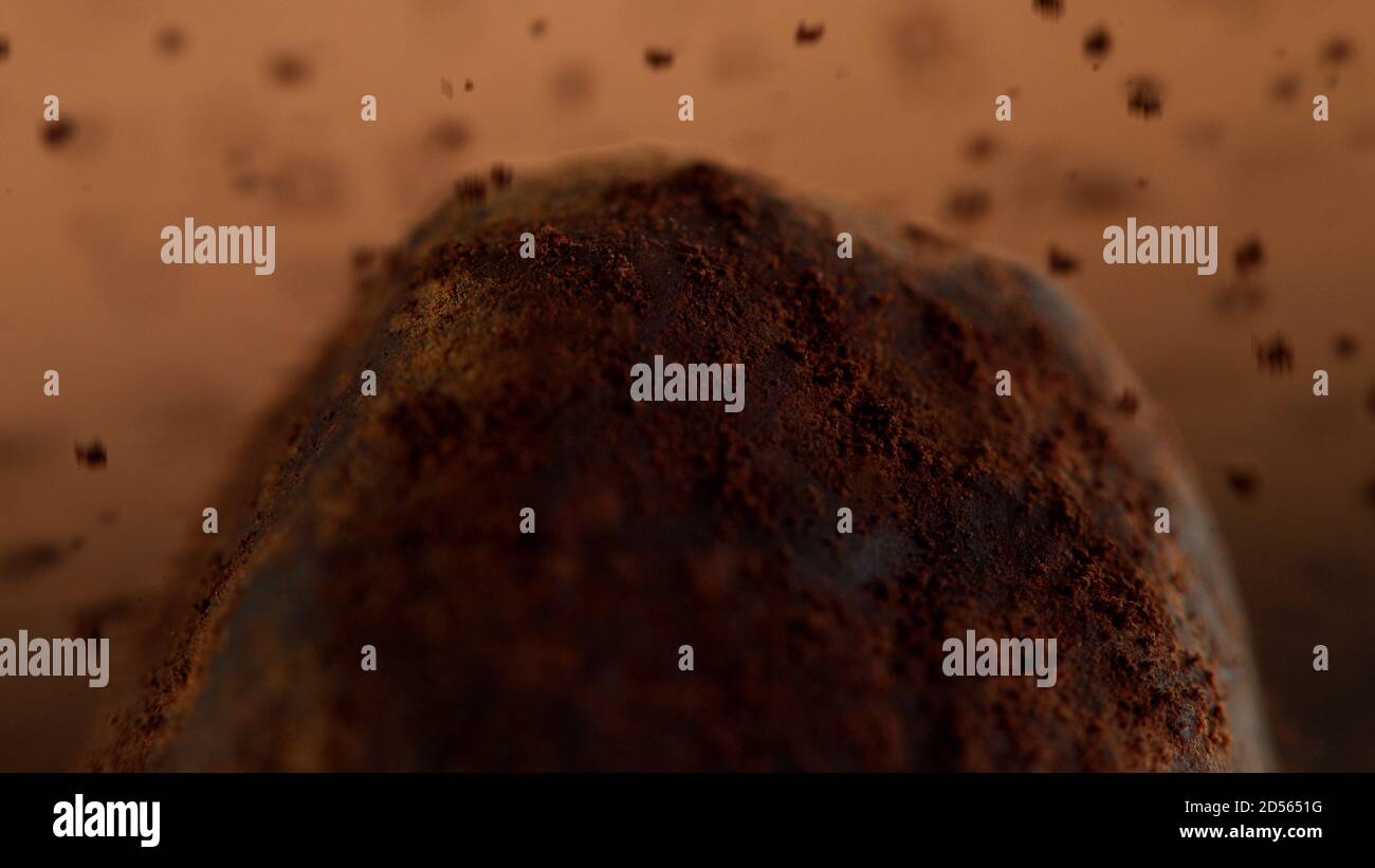 Cocoa powder falling on top hi-res stock photography and images - Alamy