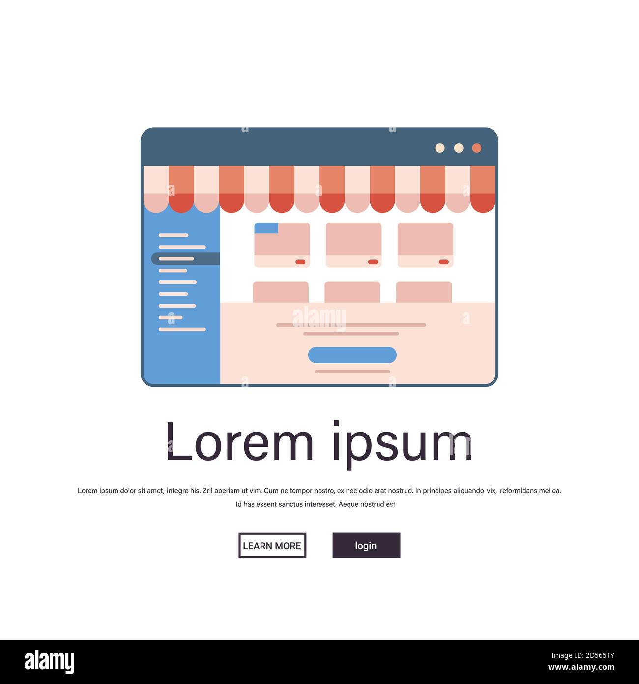 online shopping on website application internet business e-commerce ...