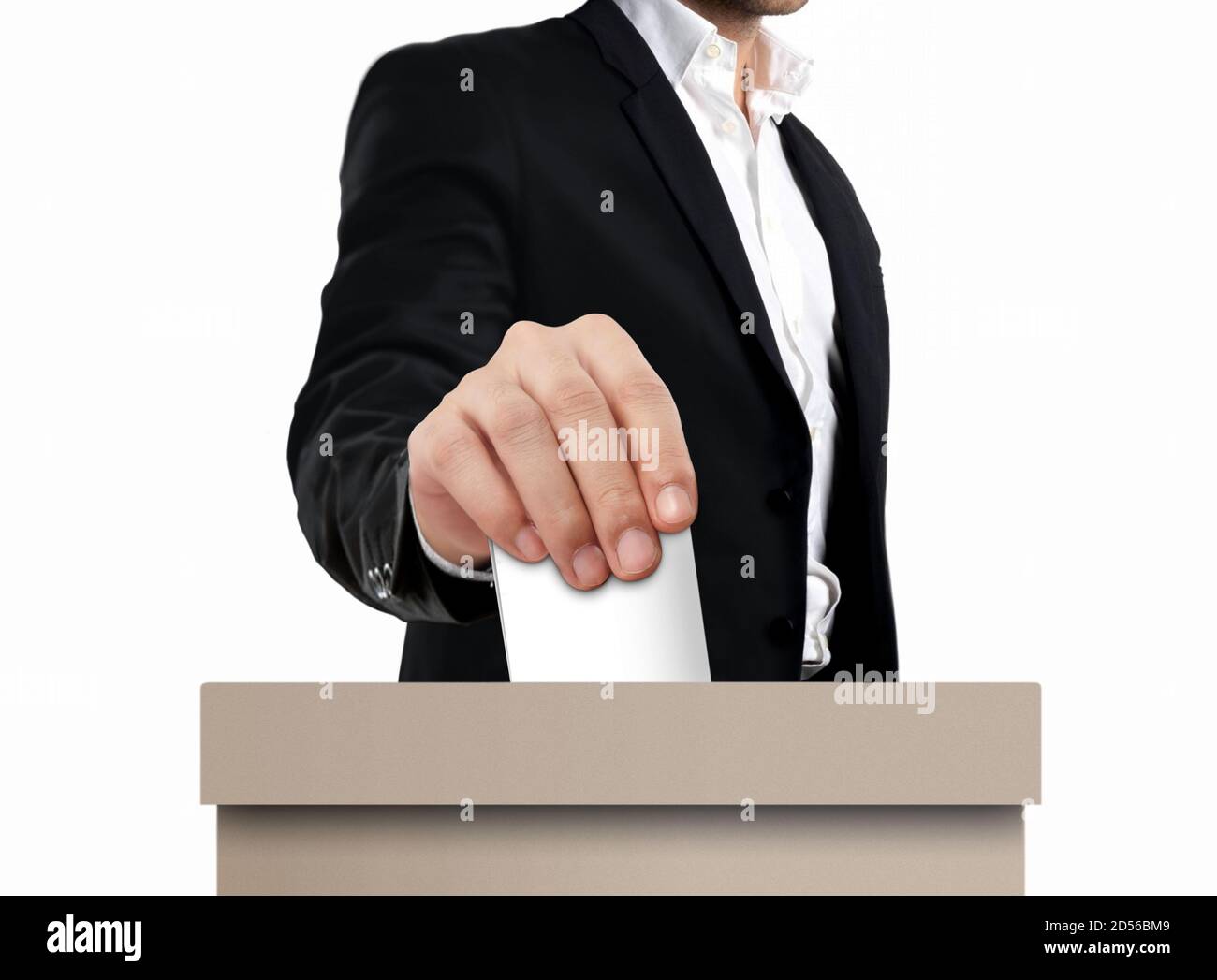 Person paper ballot voting booth hi-res stock photography and images ...