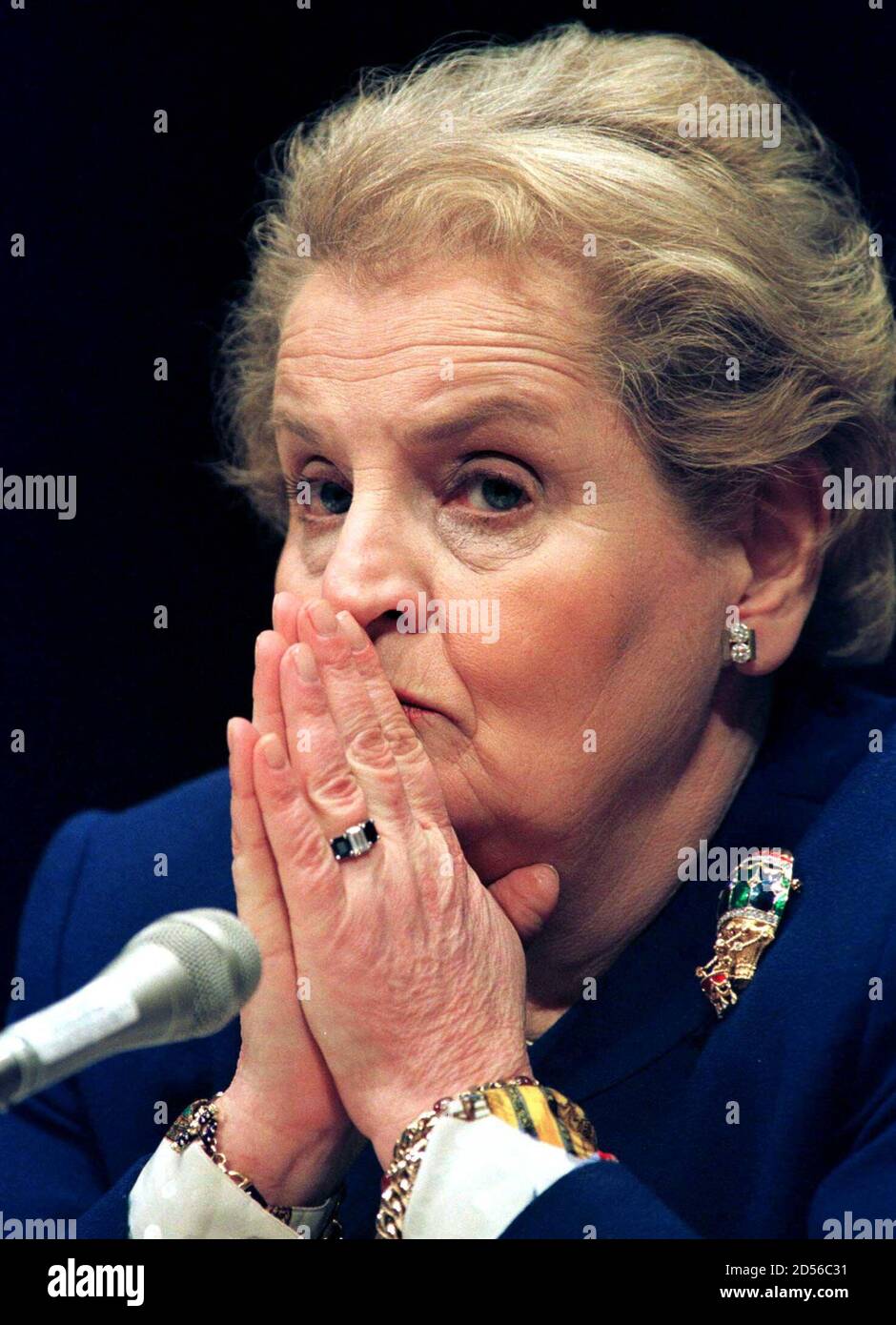 Madeleine albright and hussein hi-res stock photography and images - Alamy