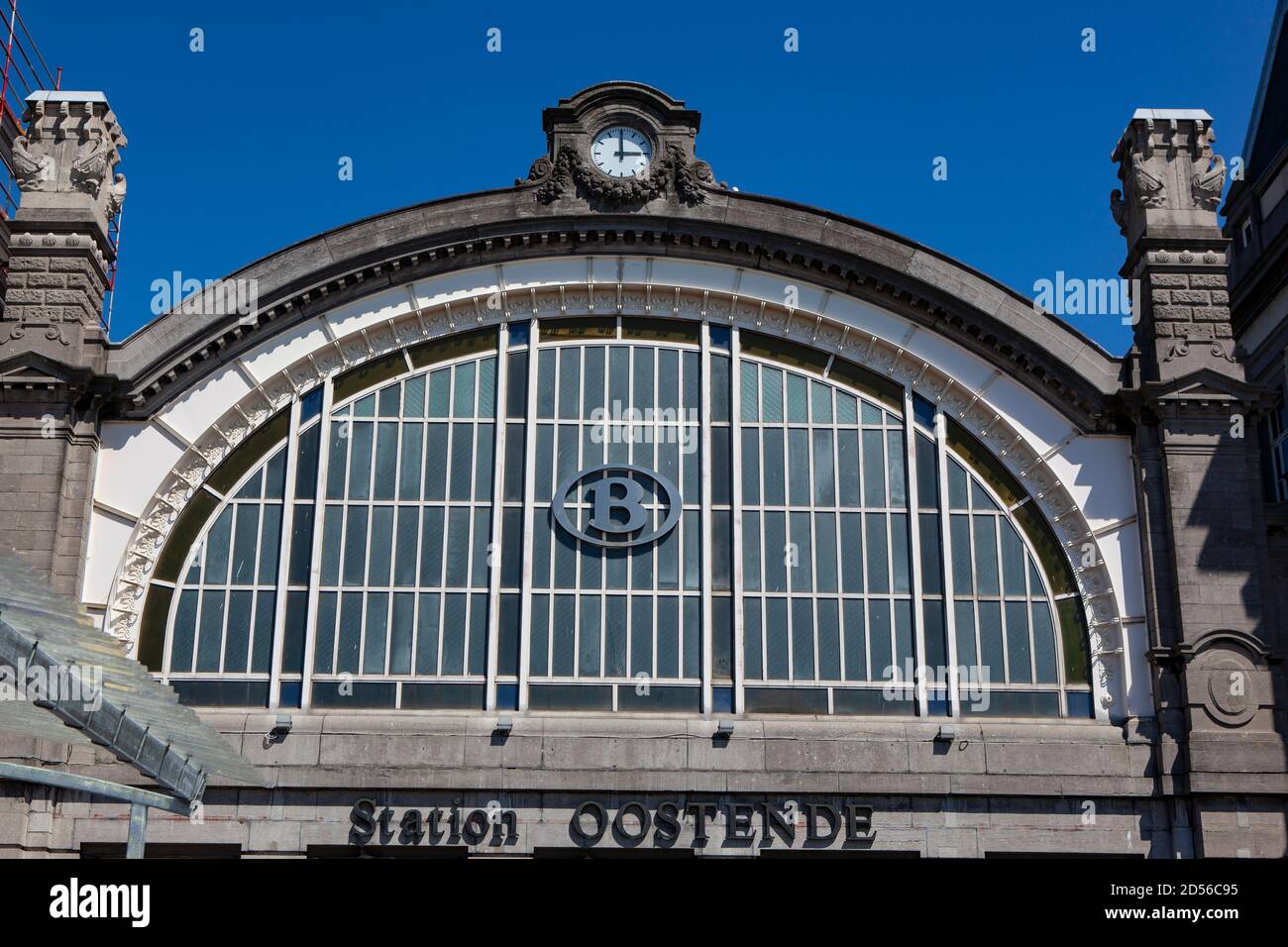Railway station in Ostend, coastal city in Belgium Stock Photo - Alamy