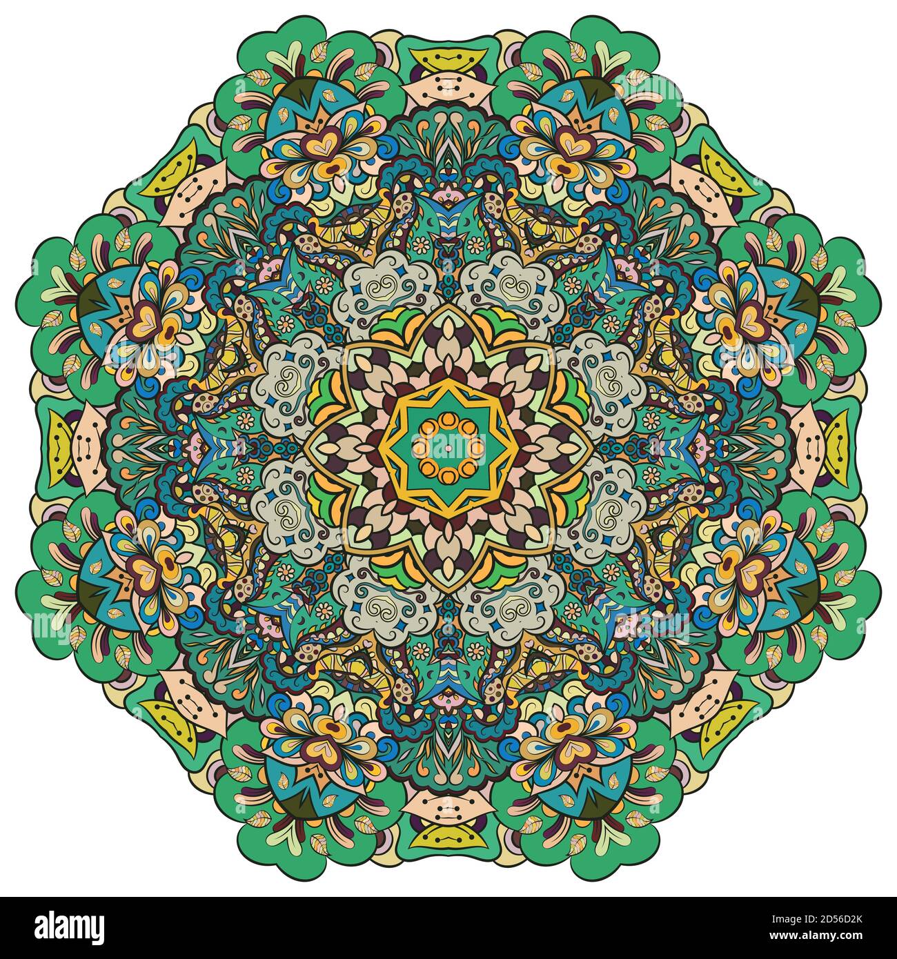 Mandala, tracery wheel mehndi design Stock Vector Image & Art - Alamy