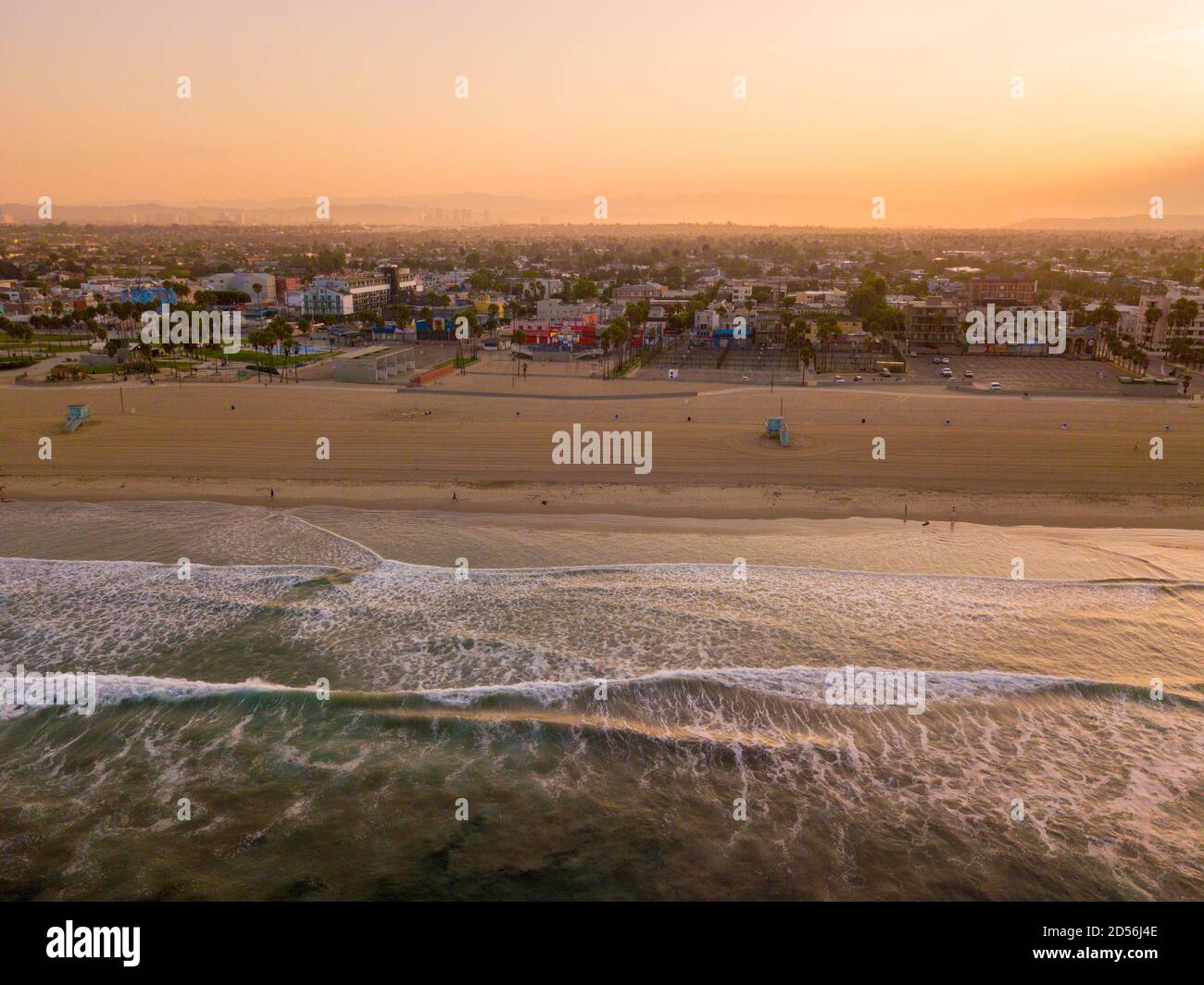 Venice beach drone in los hi-res stock photography and images - Alamy
