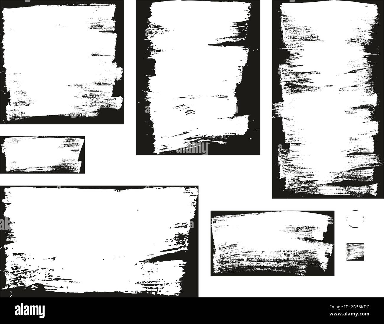 Social Media Background Set Of Flat Paint Brush Thin Long Background ...