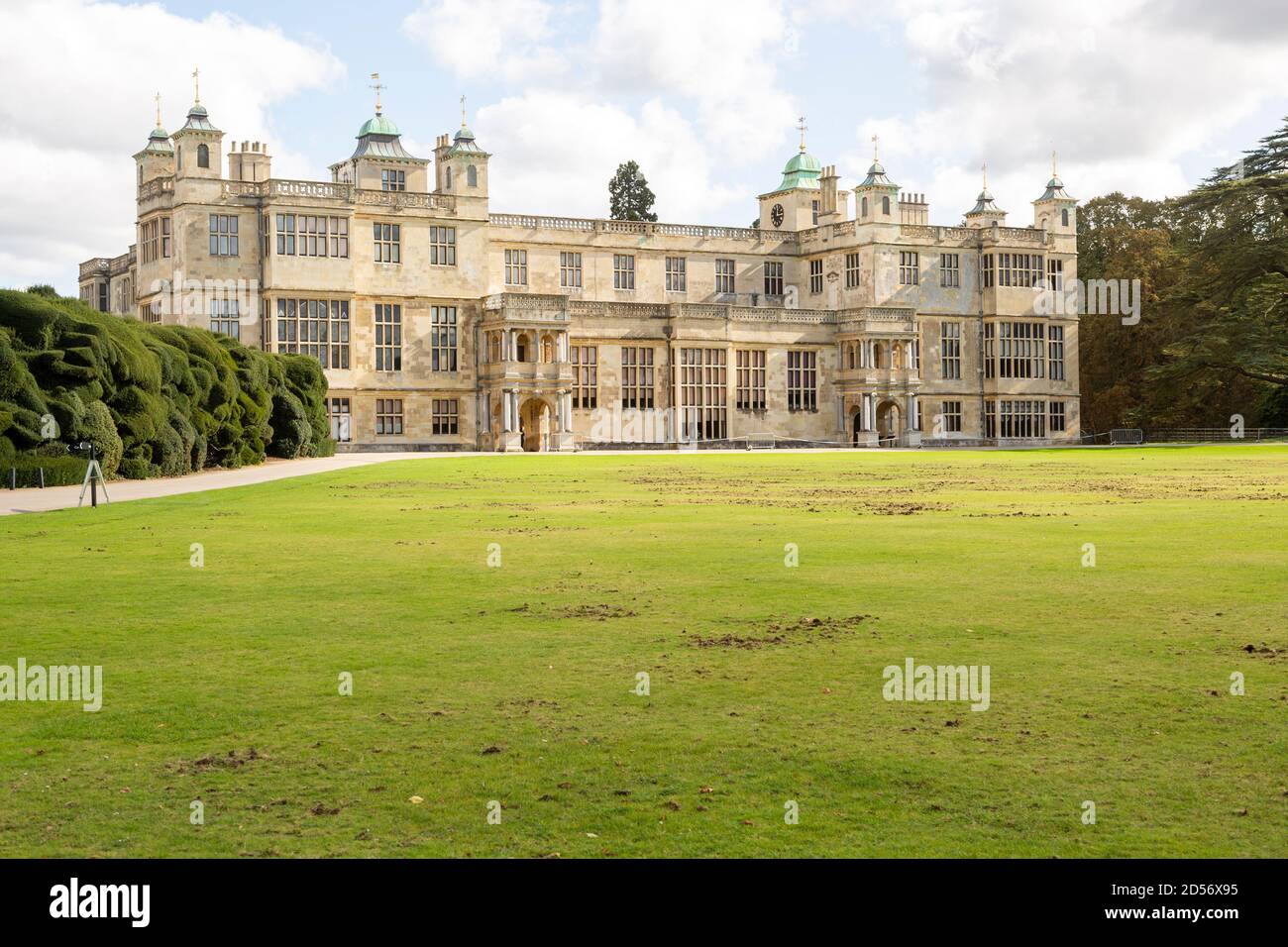 Frontage of Audley End House and Gardens, Saffron Walden, Essex ...