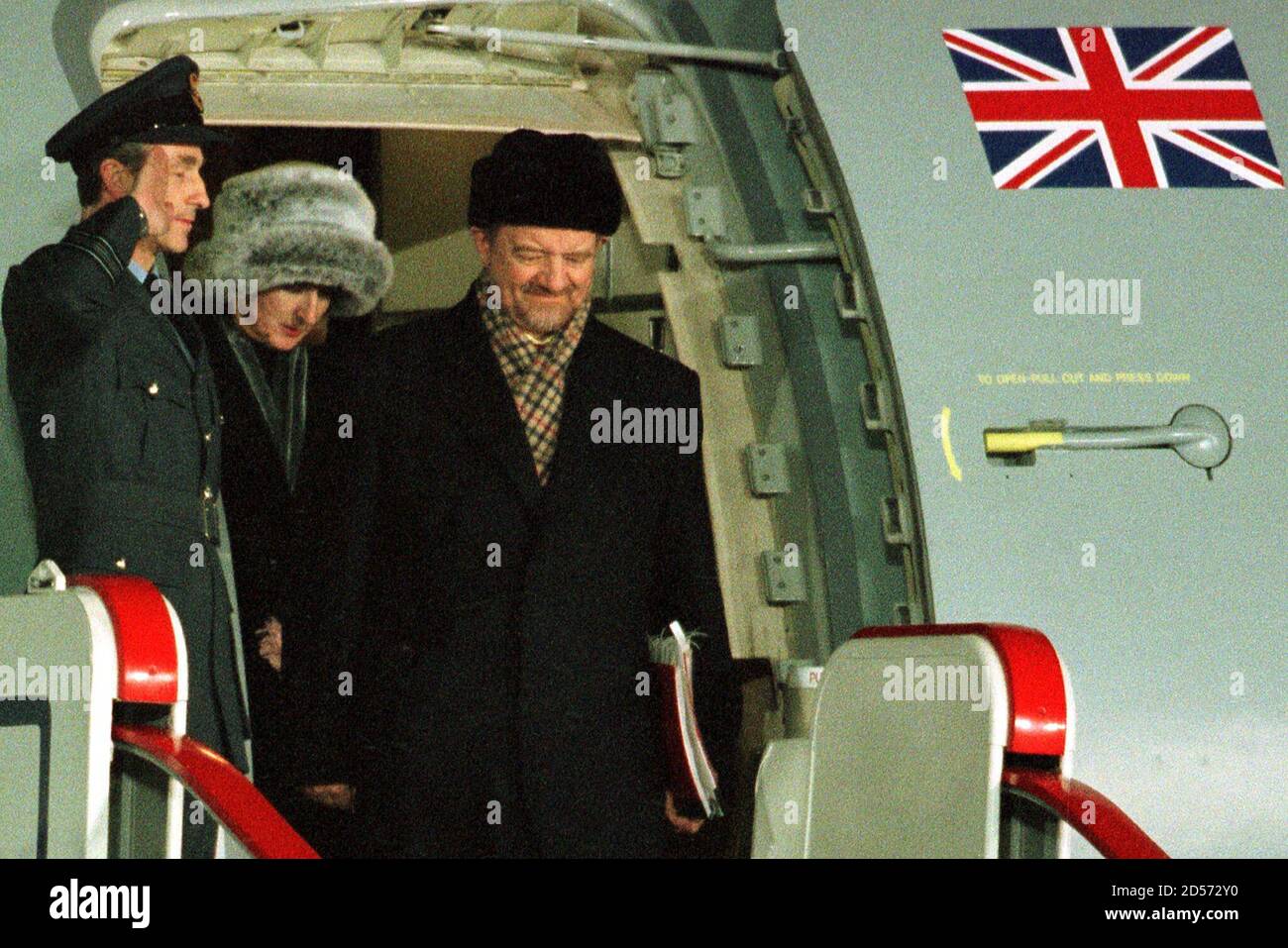 The wife of british foreign secretary robin cook hi-res stock ...