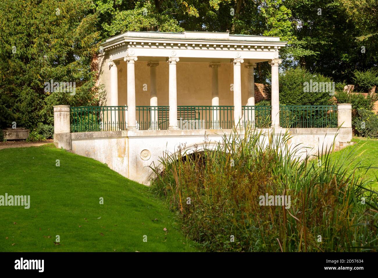The Temple of Concord in the gardens at Audley End House, Essex ...