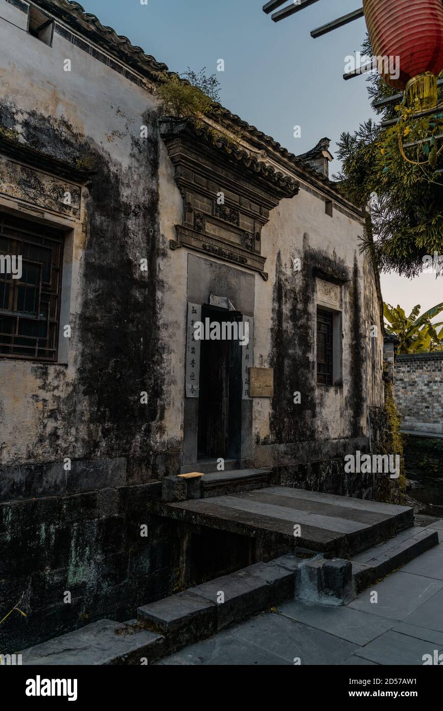 Sunrise view of the architectures in Xidi village,a historic Chinese ...