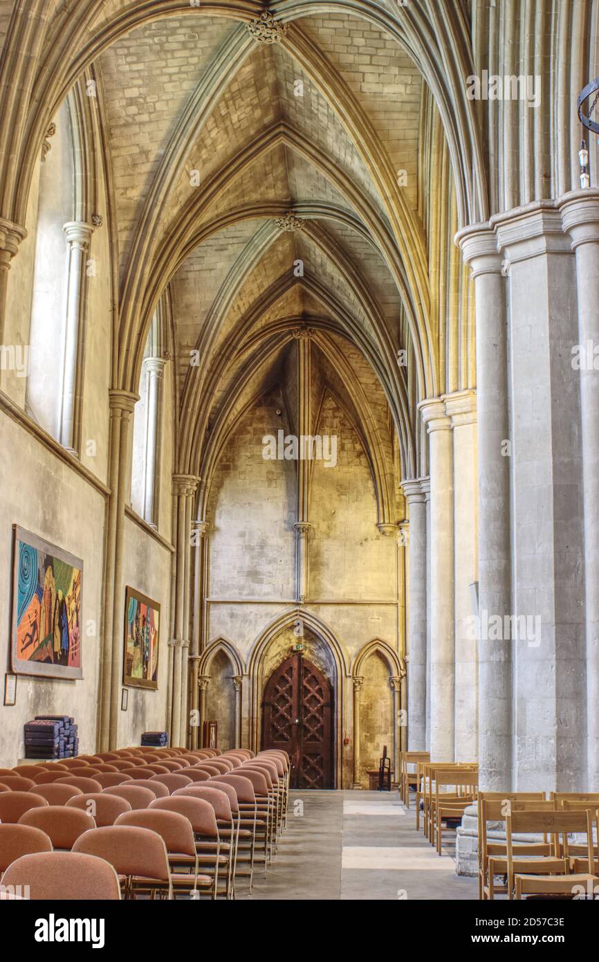 Interior of St Alban's Cathedral Stock Photo - Alamy