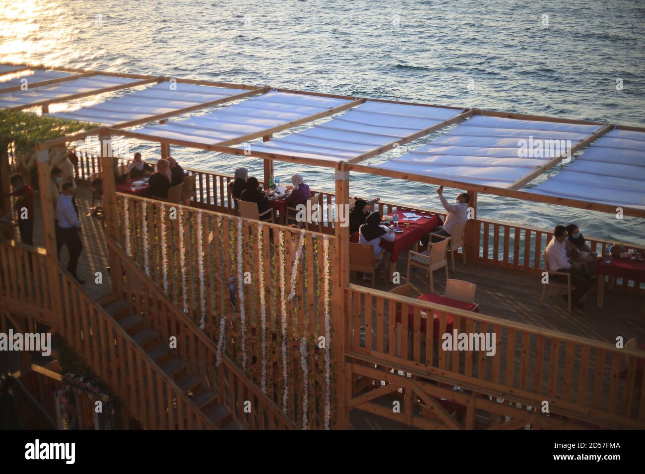 Gaza City, The Gaza Strip, Palestine. 12th Oct, 2020. Palestinians at ...