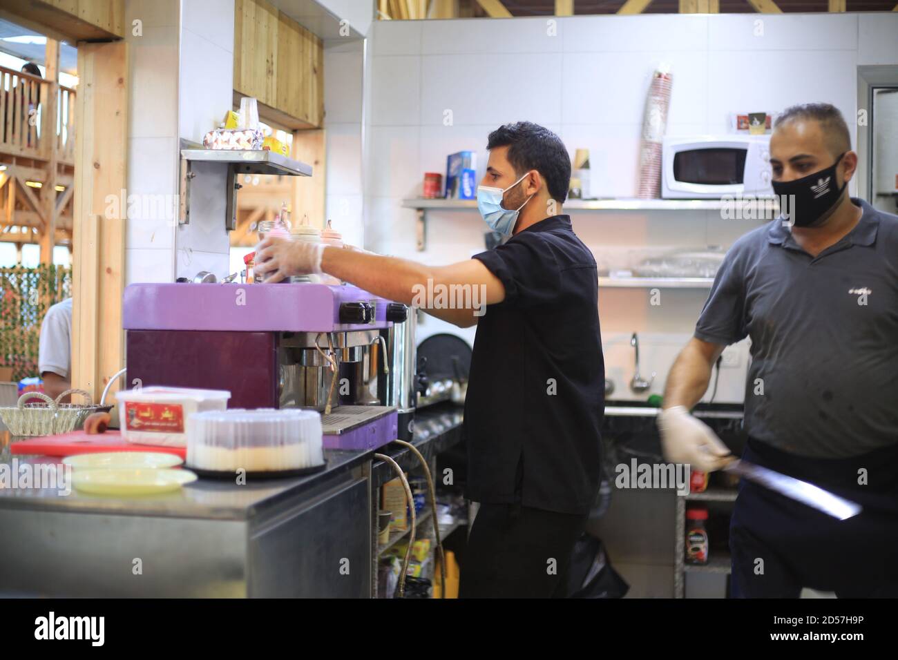 Gaza City, The Gaza Strip, Palestine. 12th Oct, 2020. A Palestinian ...