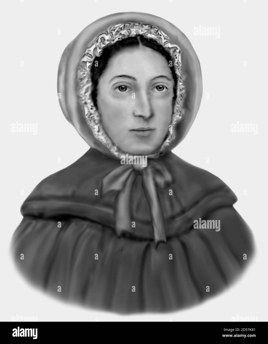Mary Anning 1799-1847 English Fossil Collector Palaeontologist Stock ...