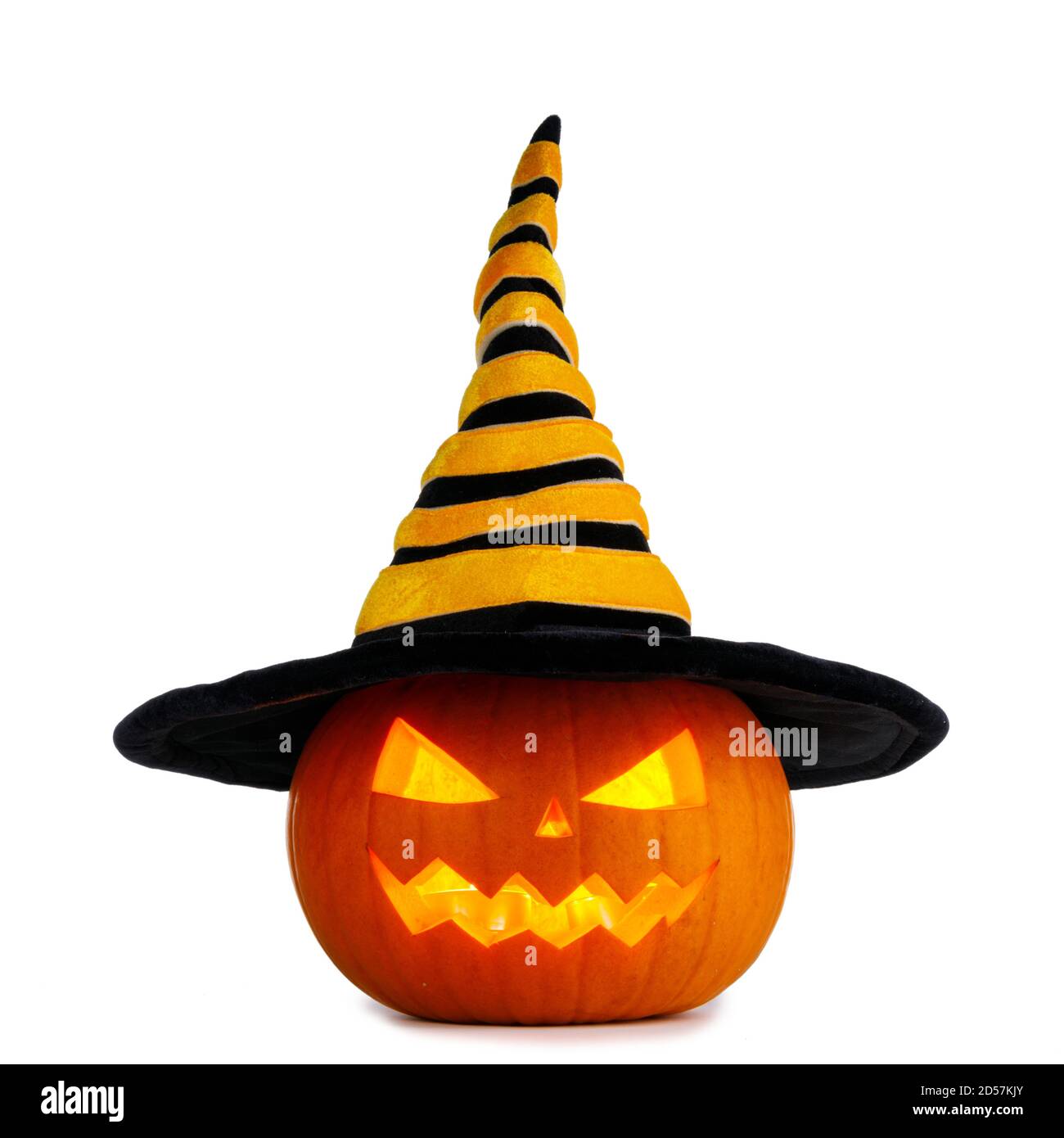 Halloween celebration glowing pumpkin in Cut Out Stock Images ...