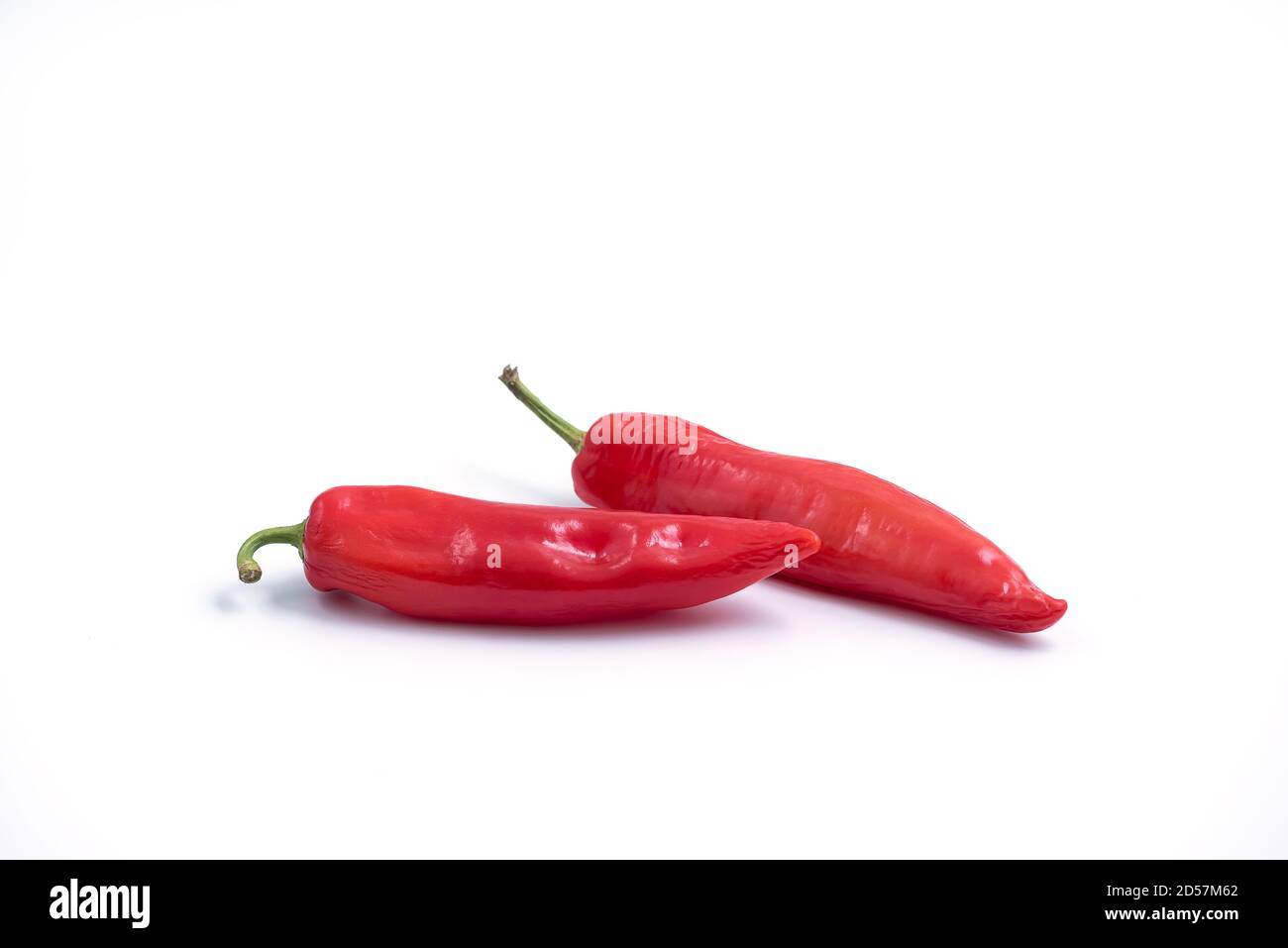 Red chili peppers on white background. Spice for cooking menu in ...