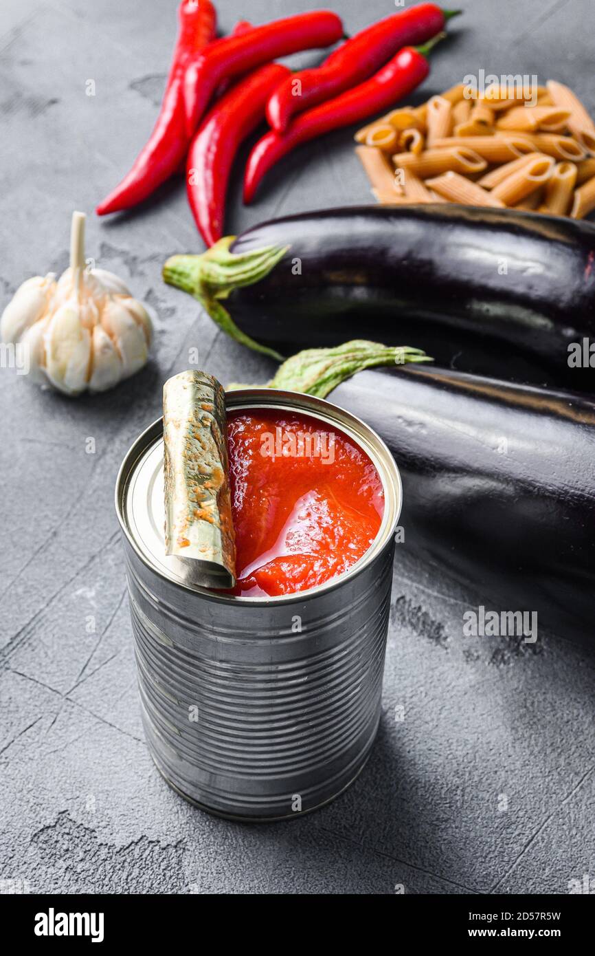 Tomatoe sauce canned ingredients eggplant pasta, pepper tomatoe sauce ...