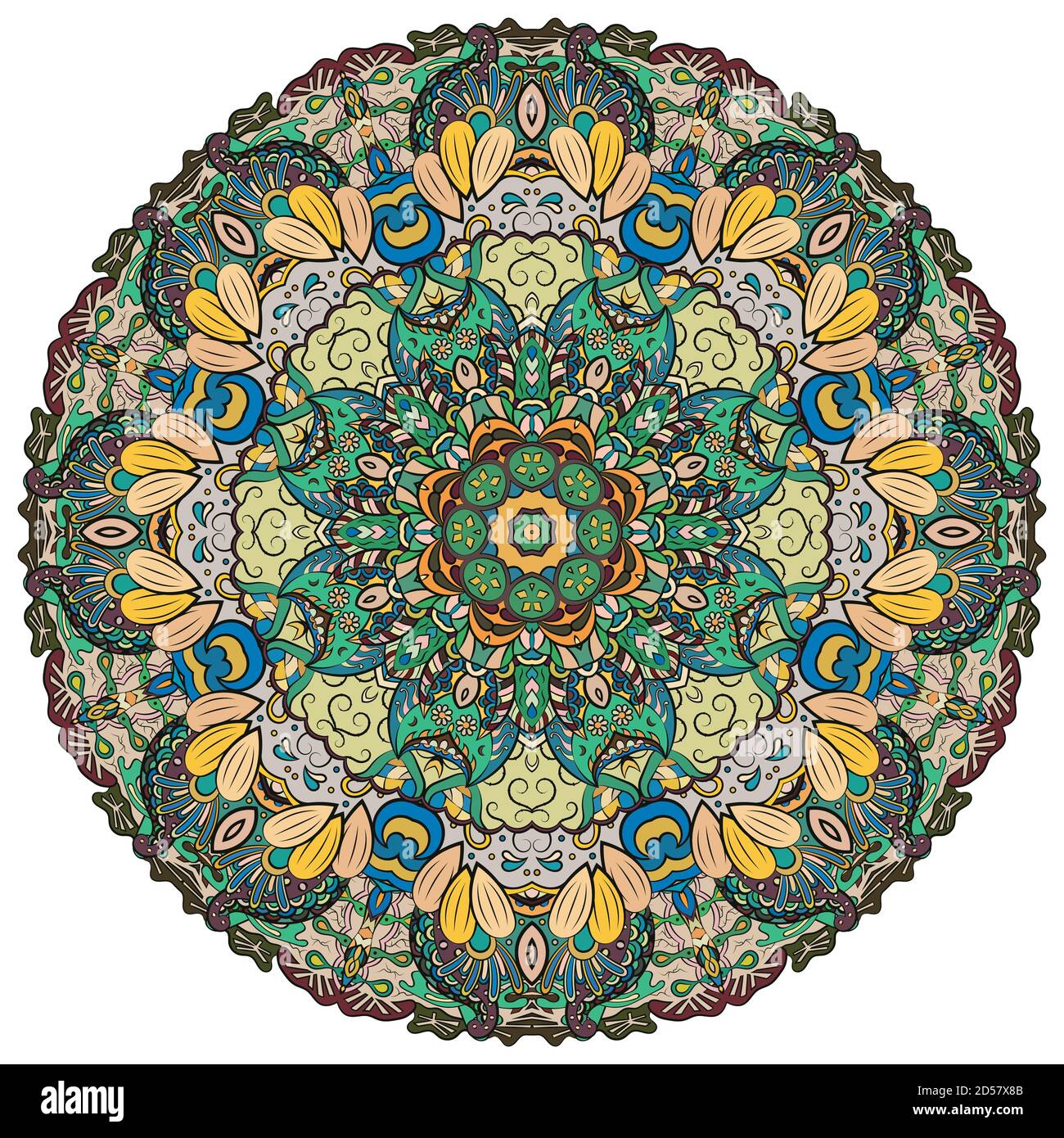 Mandala, tracery wheel mehndi design Stock Vector Image & Art - Alamy