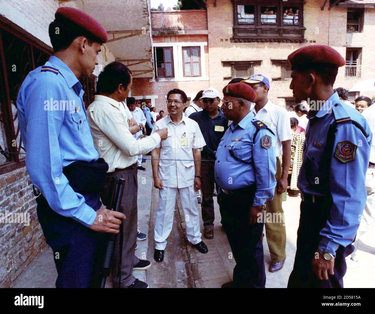 Nepalese police standby hi-res stock photography and images - Alamy
