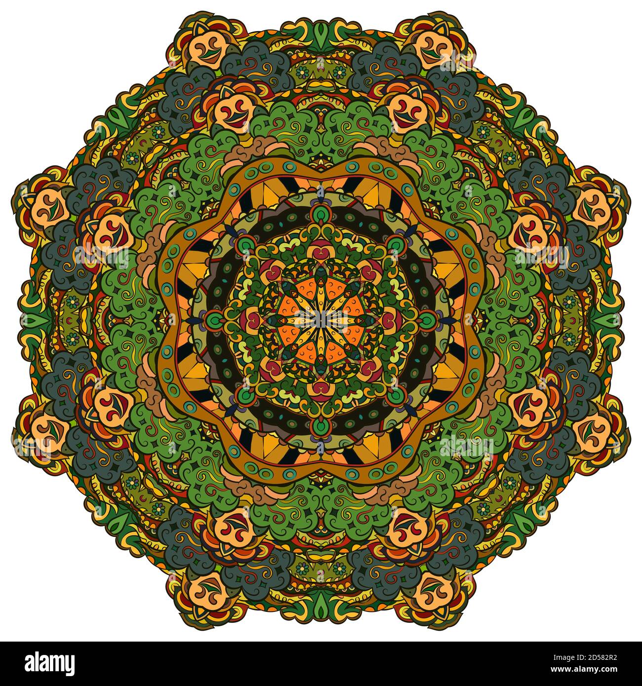 Mandala, tracery wheel mehndi design Stock Vector Image & Art - Alamy