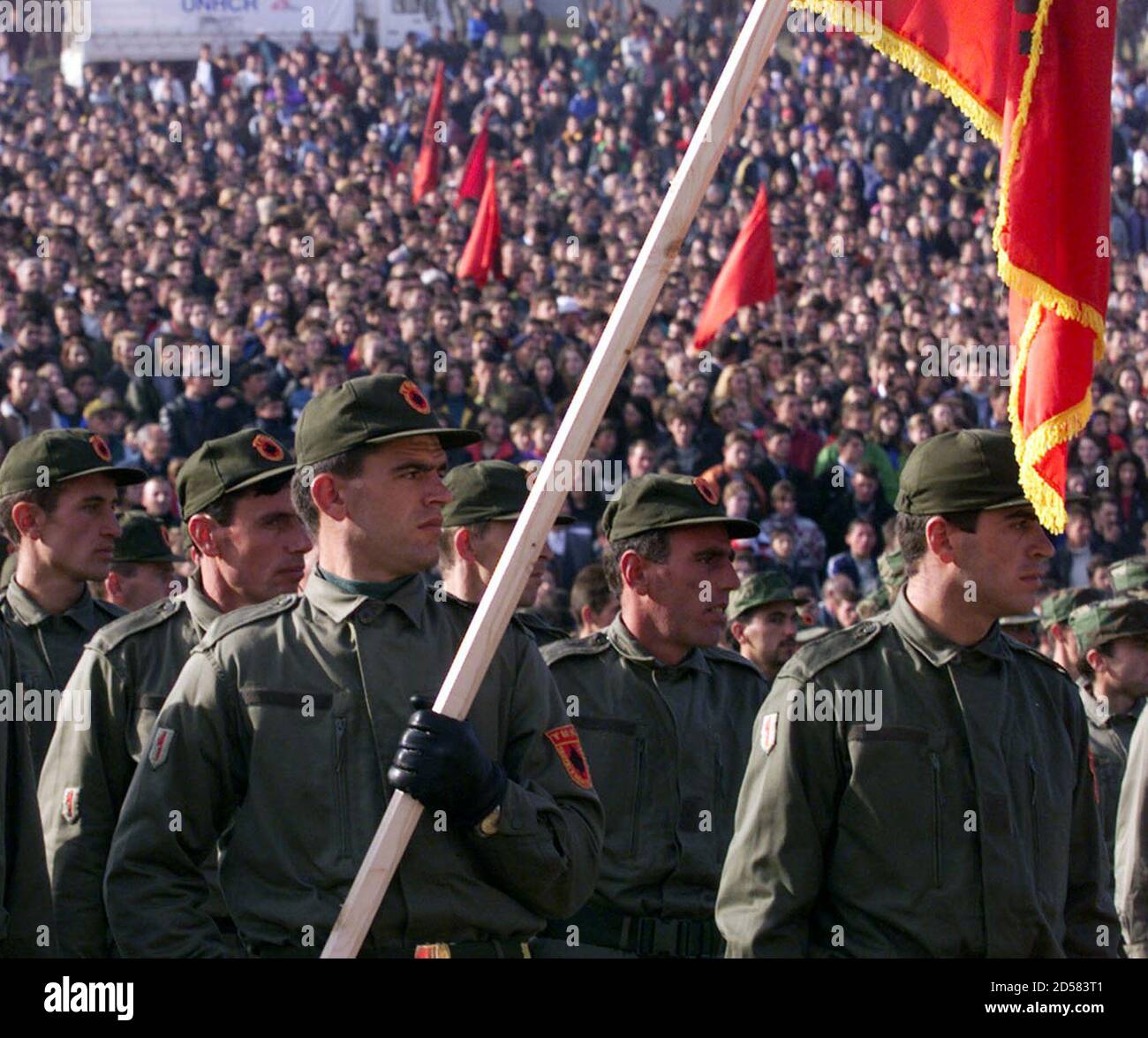Kosovo liberation army flag hi-res stock photography and images - Alamy