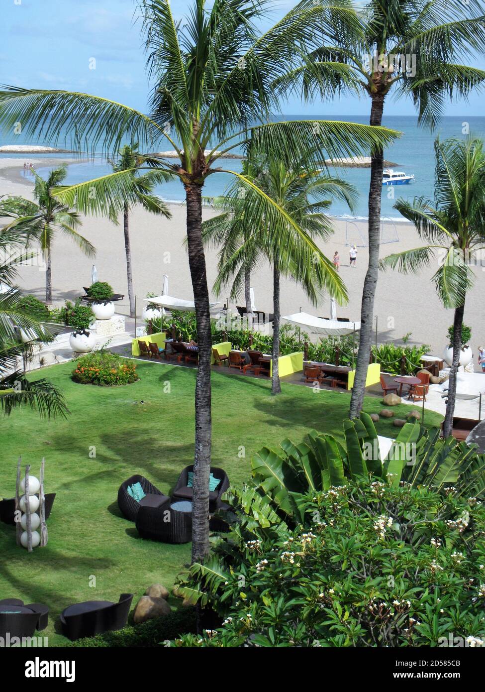 view of luxury hotel resort on the beach in South Kuta Bali Stock Photo ...